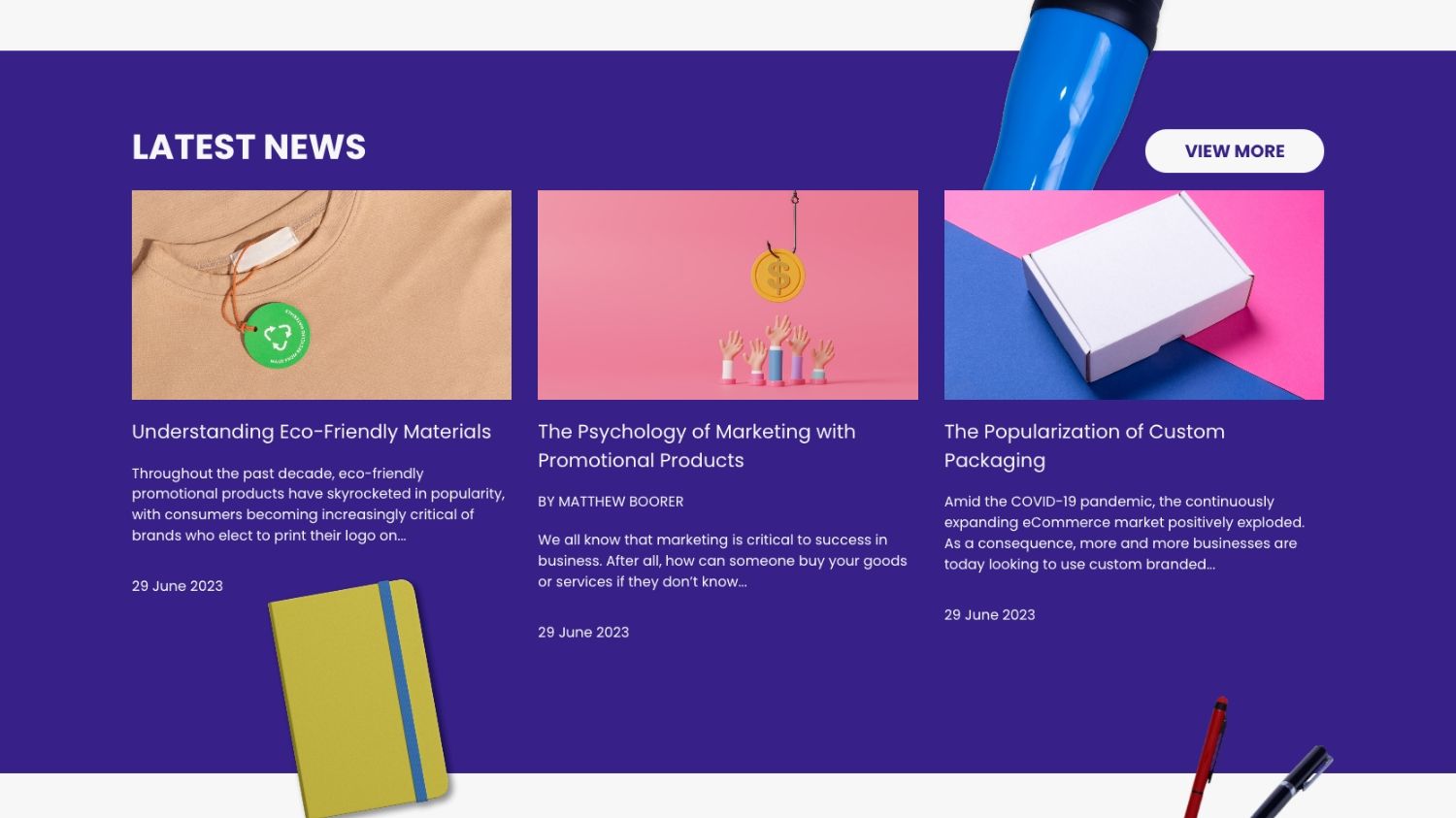Promotional Products Work | Click Creative Digital Agency